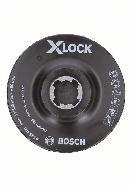 X-LOCK SCM potporni tanjir sa centralnom iglom 115 mm Bosch 2608601723, 115 mm, 13.300 min-1