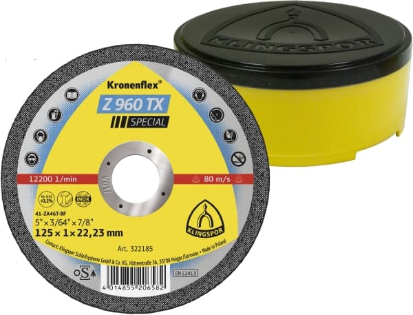 Klingspor Z 960 TX Special Kronenflex® rezna ploča, 322185, 125 mm