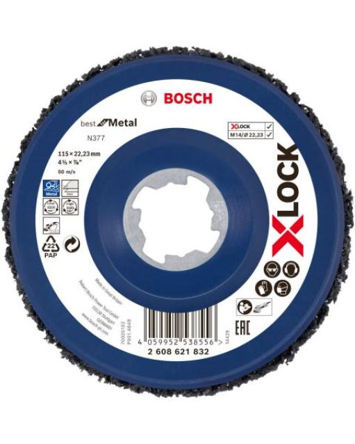 Bosch X-LOCK disk za čišćenje N377 115mm, Best for Metal - 2608621832