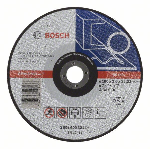 Rezna ploča ravna Expert for Metal Bosch 2608600321, A 30 S BF, 180 mm, 3,0 mm