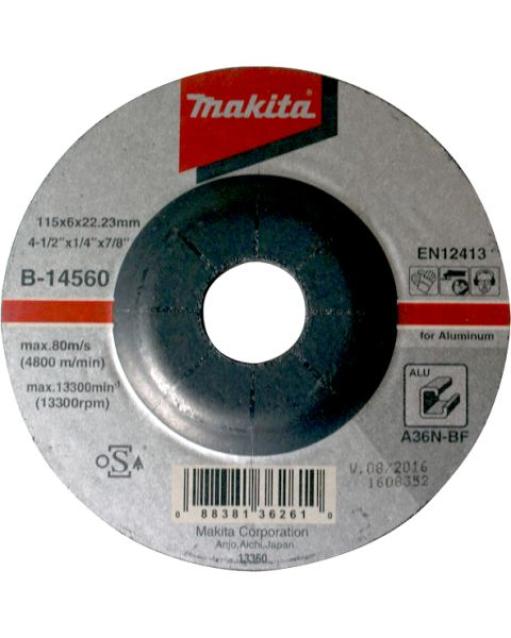 Makita Brusni disk sa presovanim centrom B-14576