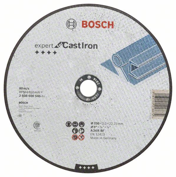 Rezna ploča ravna Expert for Cast Iron Bosch 2608600546, AS 24 R BF, 230 mm, 3,0 mm