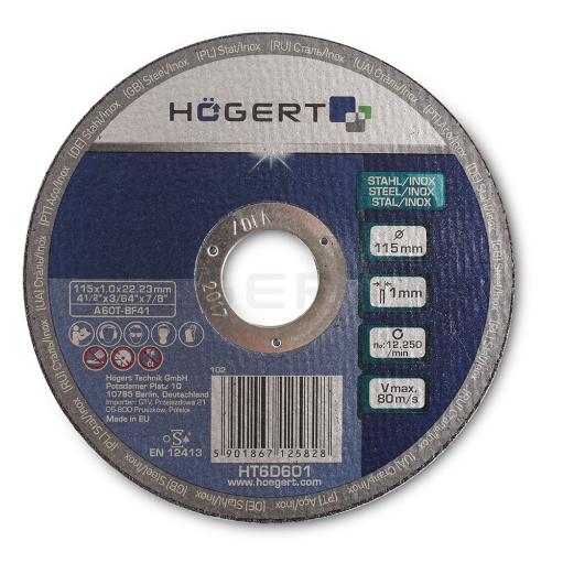 Hogert HT6D604 rezni disk za metal/inox, 230 mm, 1.9 mm