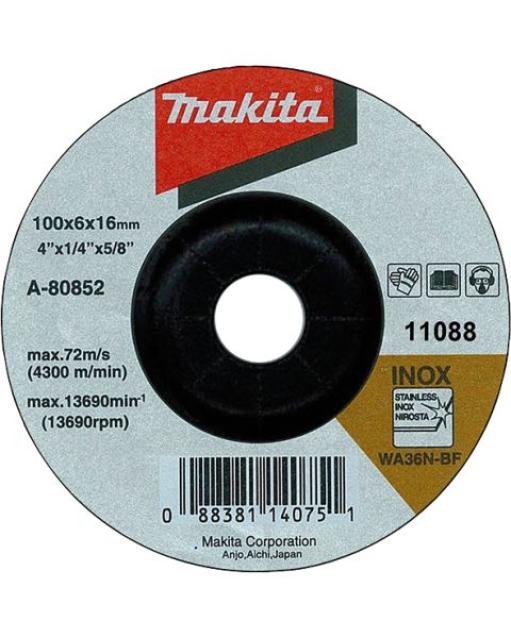 Makita Brusni disk sa presovanim centrom A-80852