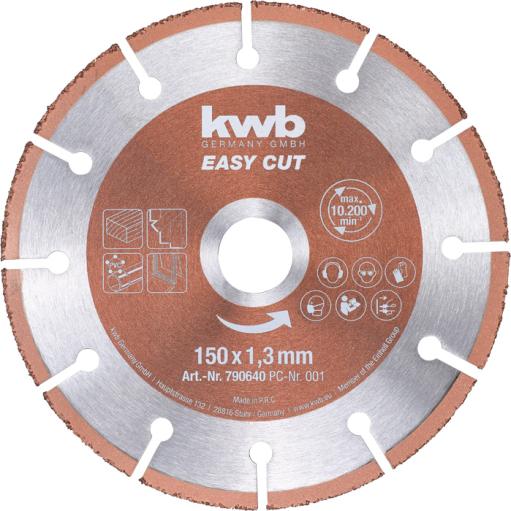 KWB 49790640 univerzalni rezni disk, ojačan karbidom, 150 x 22,23 mm