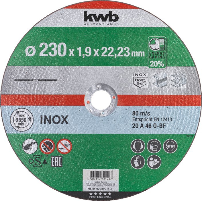 KWB 49712123 rezna ploča za Inox 230 x 1.9