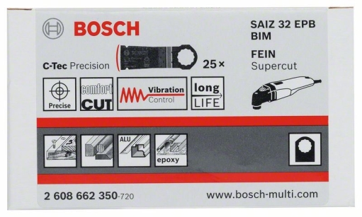 BIM list testere za uranjanje SAIZ 32 EPB Wood and Metal Bosch 2608662350, 32 x 50 mm