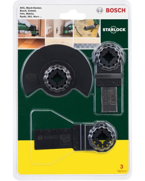 Bosch 3-delni Starlock set za drvo i metal za višenamenske uređaje, 2607017323