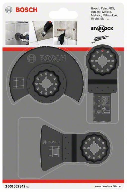 3-delni osnovni komplet za pločice Bosch 2608662342, AIZ 20 AB (1x); ATZ 52 SC (1x); ACZ 85 LMT (1x)