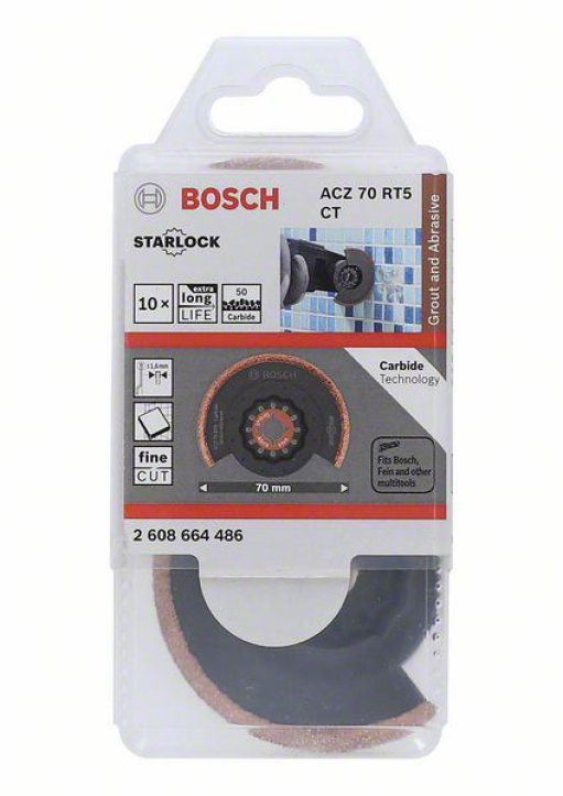 RB - 10kom ACZ 70 RT5 Bosch 2608664486, 70 mm