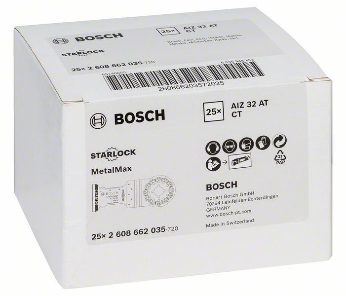 Carbide list testere za uranjanje AIZ 32 AT Metal Bosch 2608662035, 40 x 32 mm