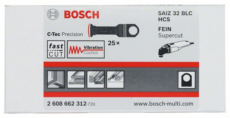 HCS list testere za uranjanje SAIZ 32 BLC Wood Bosch 2608662312, 32 x 70 mm
