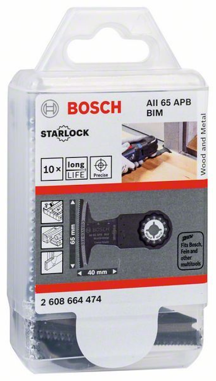 RB - 10kom AII 65 APB Bosch 2608664474, 40 x 65 mm