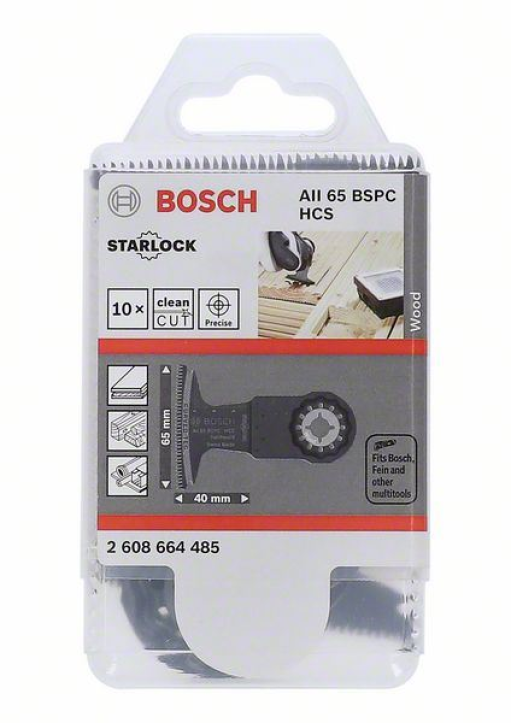 RB - 10kom AII65 BSPC Bosch 2608664485, 40 x 65 mm