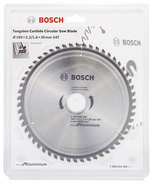 List kružne testere Eco for Aluminium Bosch 2608644389