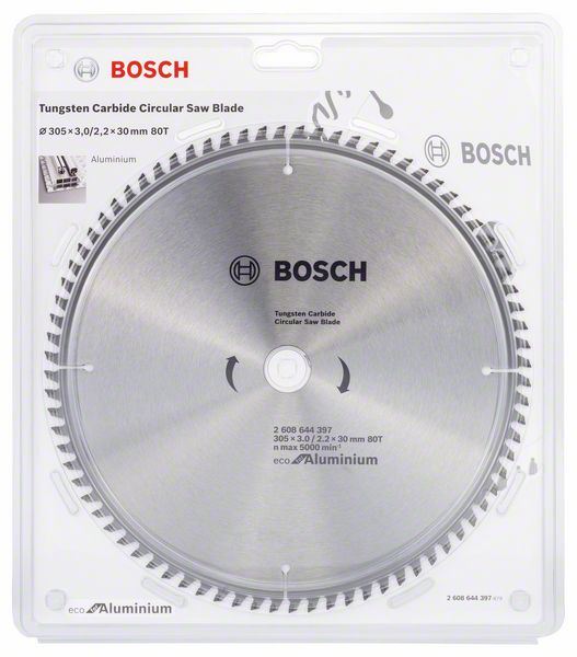 List kružne testere Eco for Aluminium Bosch 2608644397