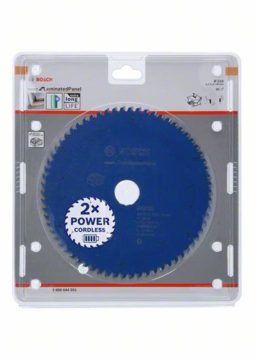 Expert for Laminated Panel list kružne testere za akumulatorske testere 210x2.1/1.4x30 T66 Bosch 2608644551, 210x2.1/1.4x30 T66