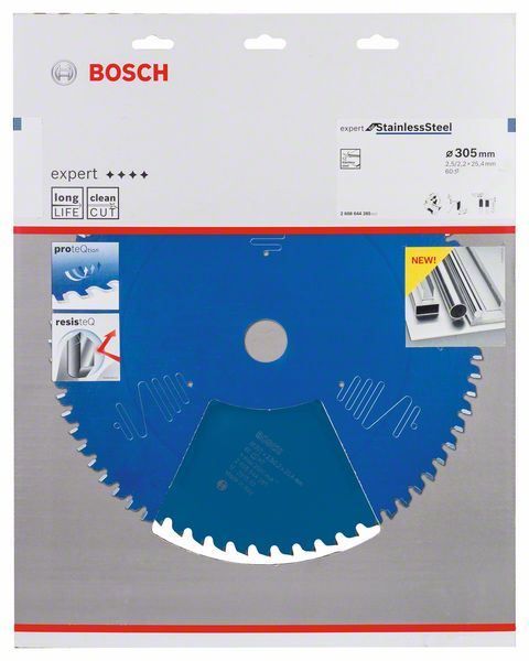 List kružne testere Expert for Stainless Steel Bosch 2608644285, 305 x 25,4 x 2,5 x 60