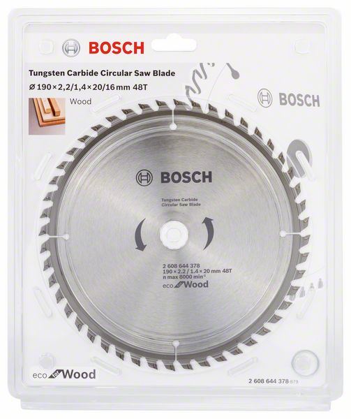 List kružne testere Eco for wood Bosch 2608644378