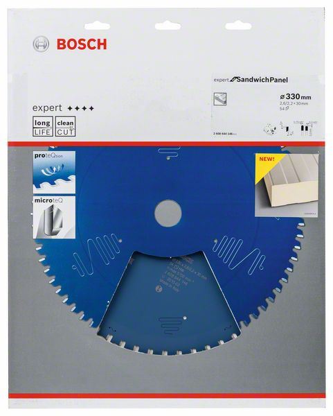 List kružne testere Expert for Sandwich Panel Bosch 2608644146, 330 x 30 x 2,6 mm, 54