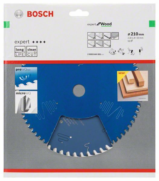 List kružne testere Expert for Wood Bosch 2608644061, 210 x 30 x 2,8 mm, 56