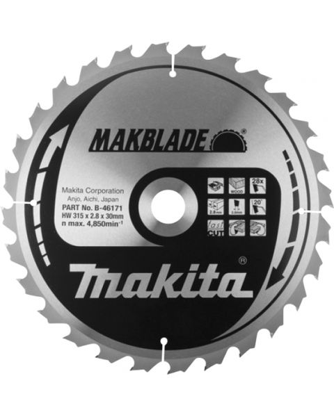 Makita List za testeru od tvrdog metala, MAKBlade Plus, sa 28 zubaca B-46171