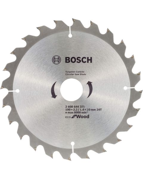 List kružne testere za drvo Ø190x2,2x20/24z Bosch Eco for Wood (2608644375)