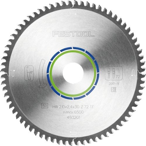 Festool Posebni listovi testera (aluminijum) 210x2,4x30 TF72, 493201