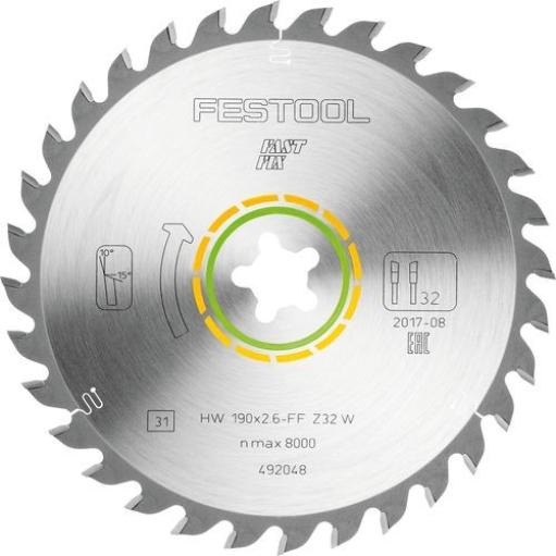 Festool Univerzalna testera 190x2,6 FF W32, 492048