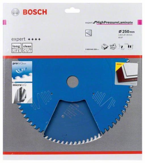 List kružne testere za laminat EX TR T 250x30-80 Bosch 2608644359, EX TR T 250x30-80