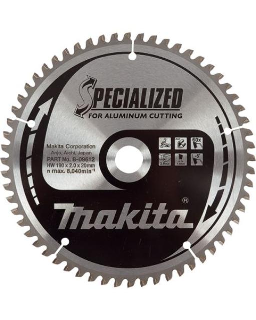 Makita List za testeru od tvrdog metala, sa 60 zubaca B-09612