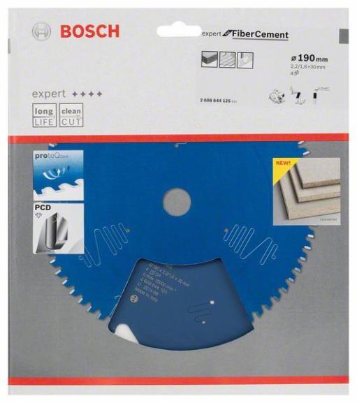 List kružne testere Expert for Fibre Cement 190 x 30 x 2,2 mm, 4 Bosch 2608644125, 190 x 30 x 2,2 mm, 4