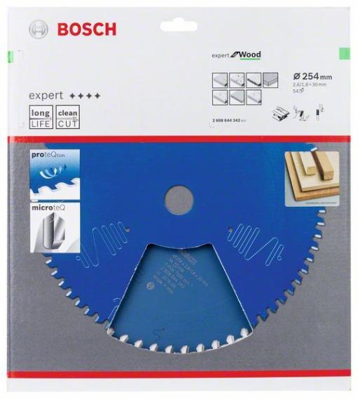 List kružne testere za drvo EX WO T 254x30-54 Bosch 2608644342, EX WO T 254x30-54