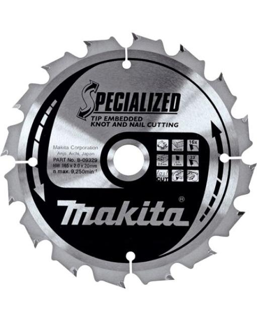 Makita List za testeru od tvrdog metala, sa 16 zubaca B-09329