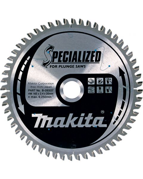 Makita List za testeru od tvrdog metala, sa 56 zubaca B-09307