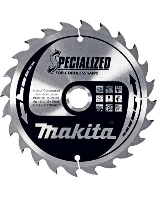 Makita List za testeru od tvrdog metala, sa 24 zubaca B-09151