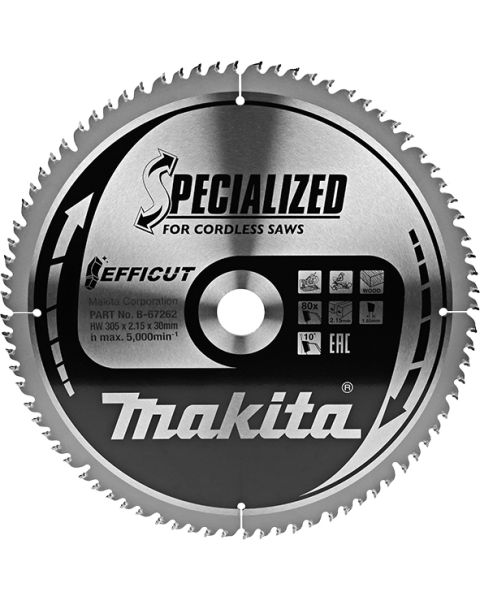 Makita List za testeru od tvrdog metala EFFICUT B-67262