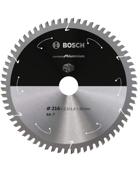 Bosch Standard for Aluminium list kružne testere za akumulatorske testere 216x2,2x30 T64