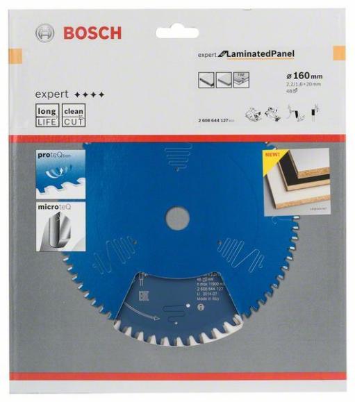 List kružne testere Expert for Laminated Panel Bosch 2608644127, 160 x 20 x 2,2 mm, 48