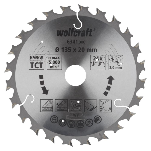 Wolfcraft 6341000 List kružne testere za akumulatorske ručne cirkulare CV