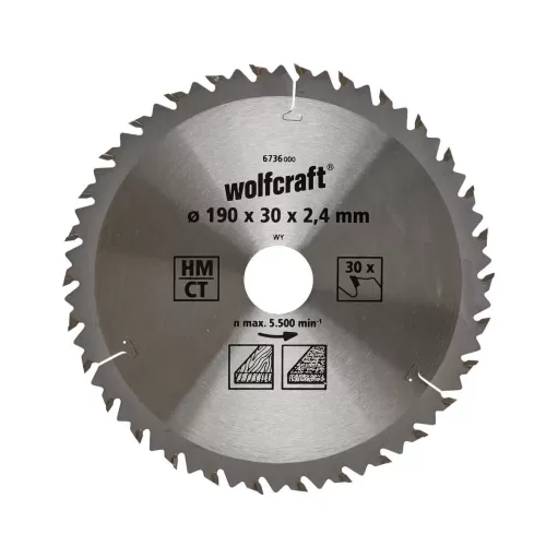 Wolfcraft 6736000 List kružne testere cirkulara, 190x30x2.4mm