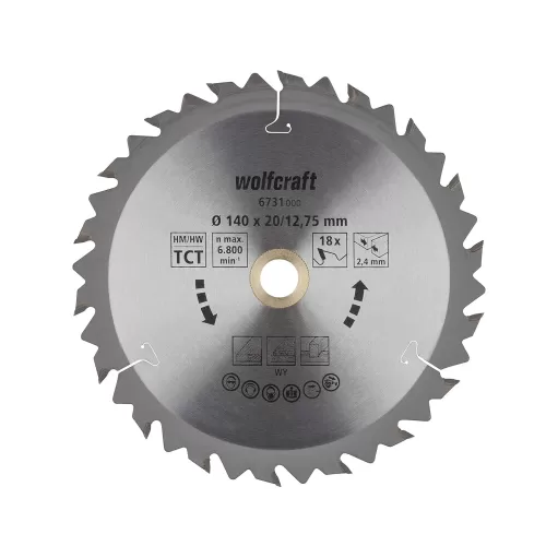 Wolfcraft 6731000 List kružne testere cirkulara, 140×12.75×2.4mm