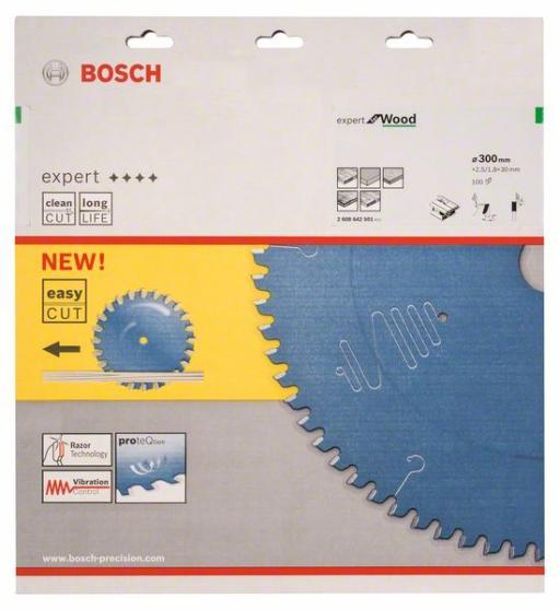 List kružne testere Expert za drvo 300 x 30 x 2,5 mm, 100 Bosch 2608642501