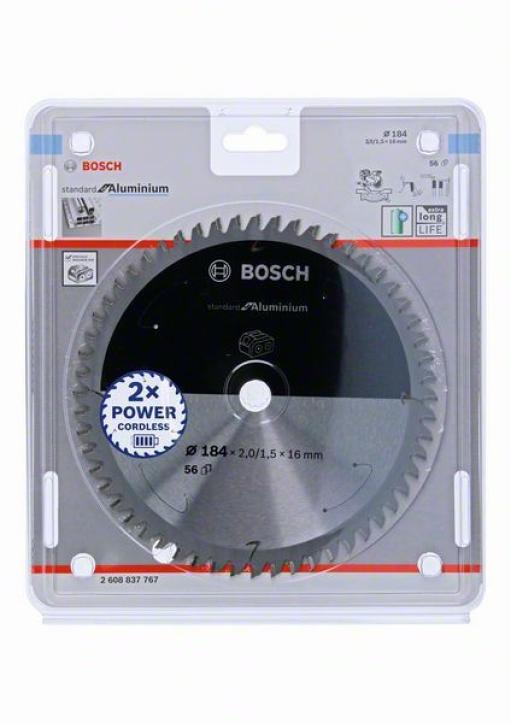 Standard for Aluminium list kružne testere za akumulatorske testere 165x1,8/1,3x20 T54 Bosch 2608837767, 165x1,8/1,3x20 T54