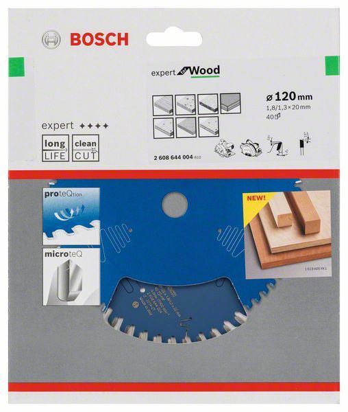 List kružne testere Expert for Wood Bosch 2608644004, 120 x 20 x 1,8 mm, 40