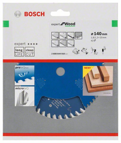 List kružne testere Expert for Wood Bosch 2608644010, 140 x 20 x 1,8 mm, 42