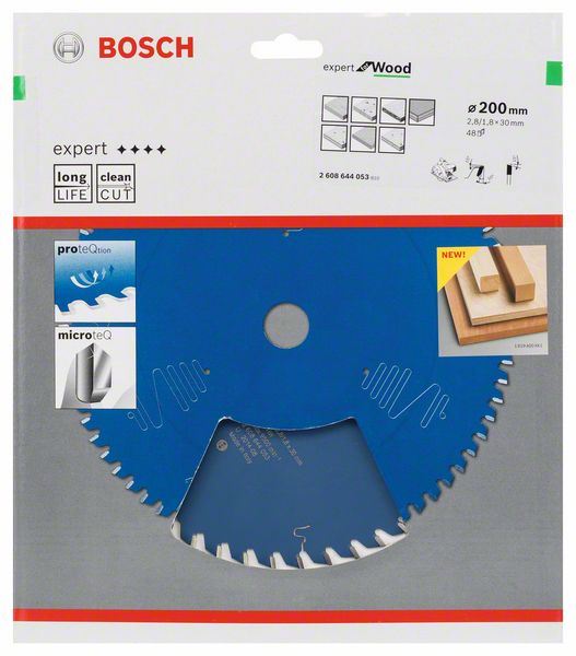 List kružne testere Expert for Wood Bosch 2608644053, 200 x 30 x 2,8 mm, 48