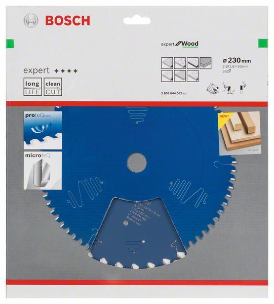List kružne testere Expert for Wood Bosch 2608644062, 230 x 30 x 2,8 mm, 36