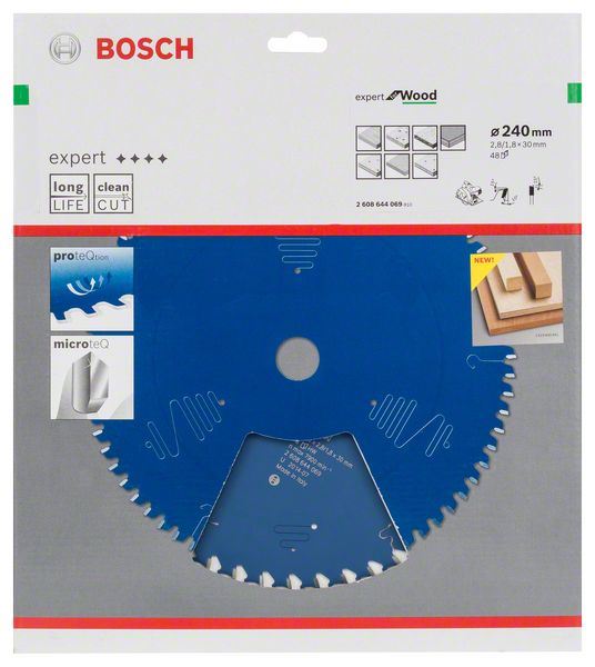 List kružne testere Expert for Wood Bosch 2608644069, 240 x 30 x 2,8 mm, 48