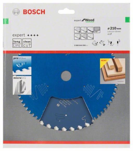 List kružne testere Expert for Wood Bosch 2608644056, 210 x 30 x 2,4 mm, 40